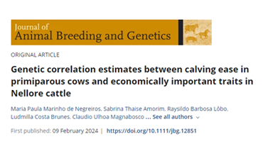 Artigo Animal Breeding and Genetics: Genetic correlation estimates ...
